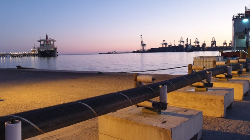 Burial of the repaired section of the Interconnector cable - Enemalta
