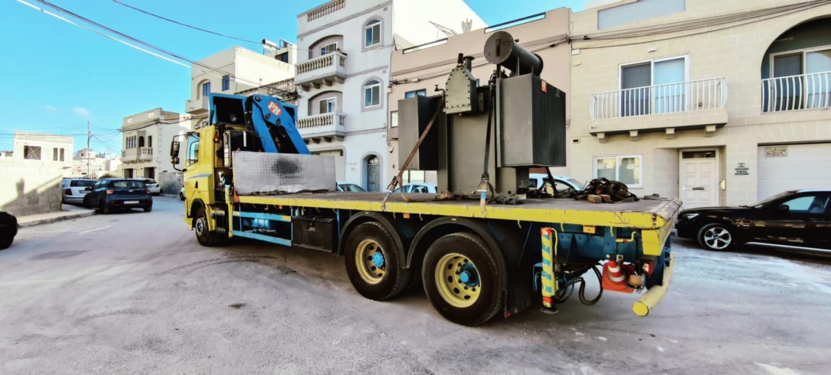 Replacement of transformer in Tarxien - Enemalta